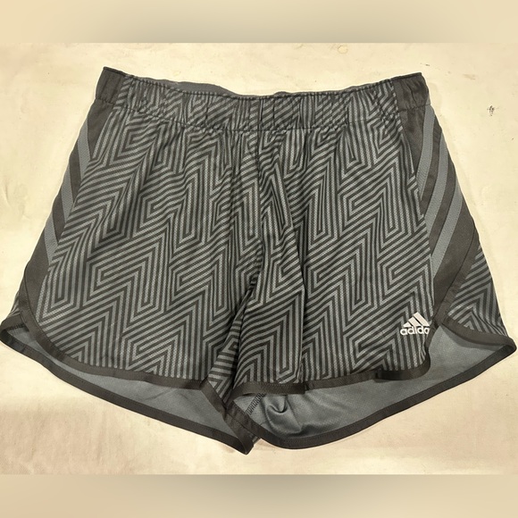 adidas | Shorts | Adidas Gray Athletic Shorts With Geometric Pattern ...